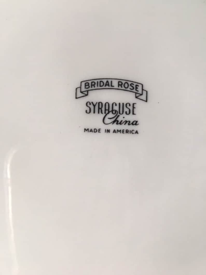 Bridal Rose by Syracuse China Dinner Plates (two Plates) - Etsy