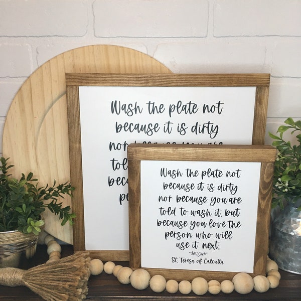 Wash the Plate - Etsy