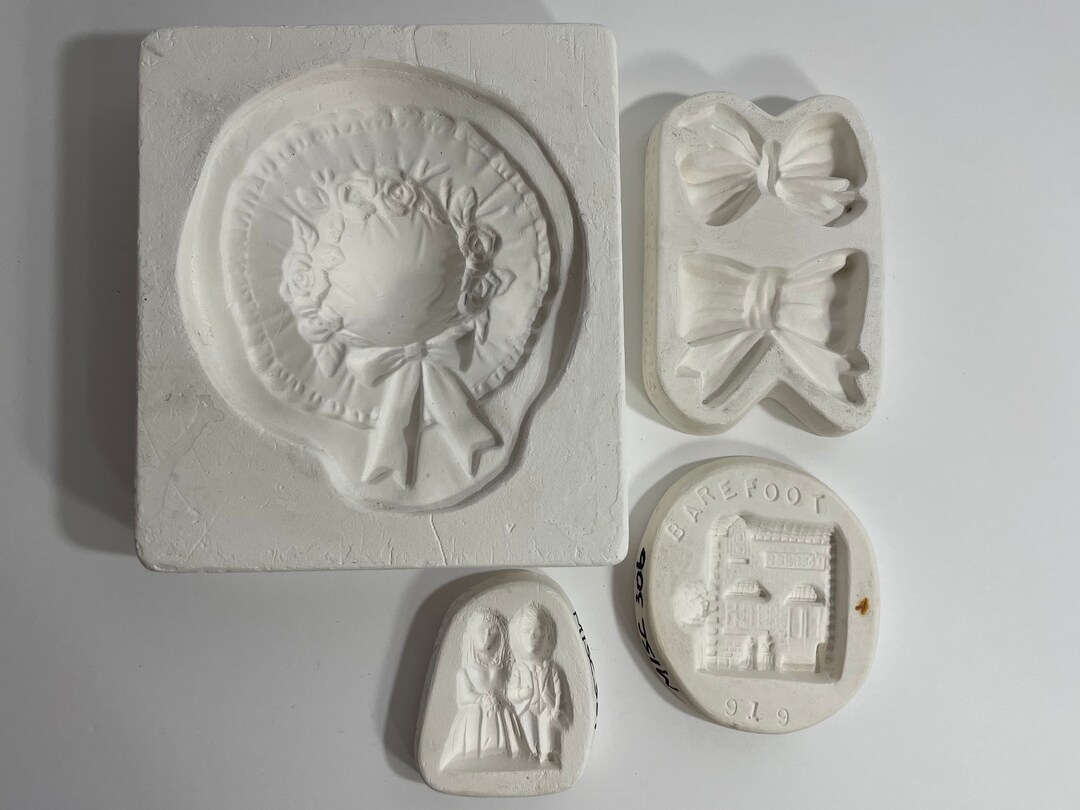 Hat Wedding Bow Plaster Mold for Ceramic Porcelain Slip Casting Clay ...