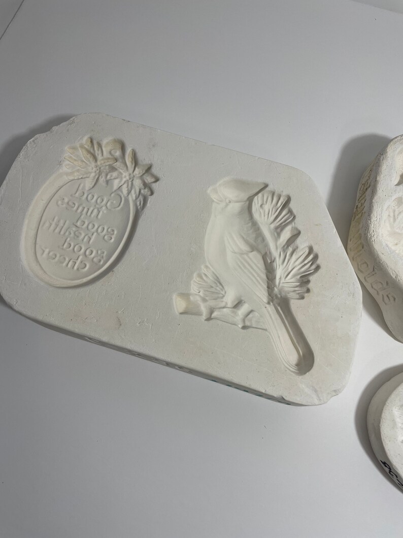 Birds Vintage Plaster Molds for Ceramic Porcelain Slip Casting Clay ...