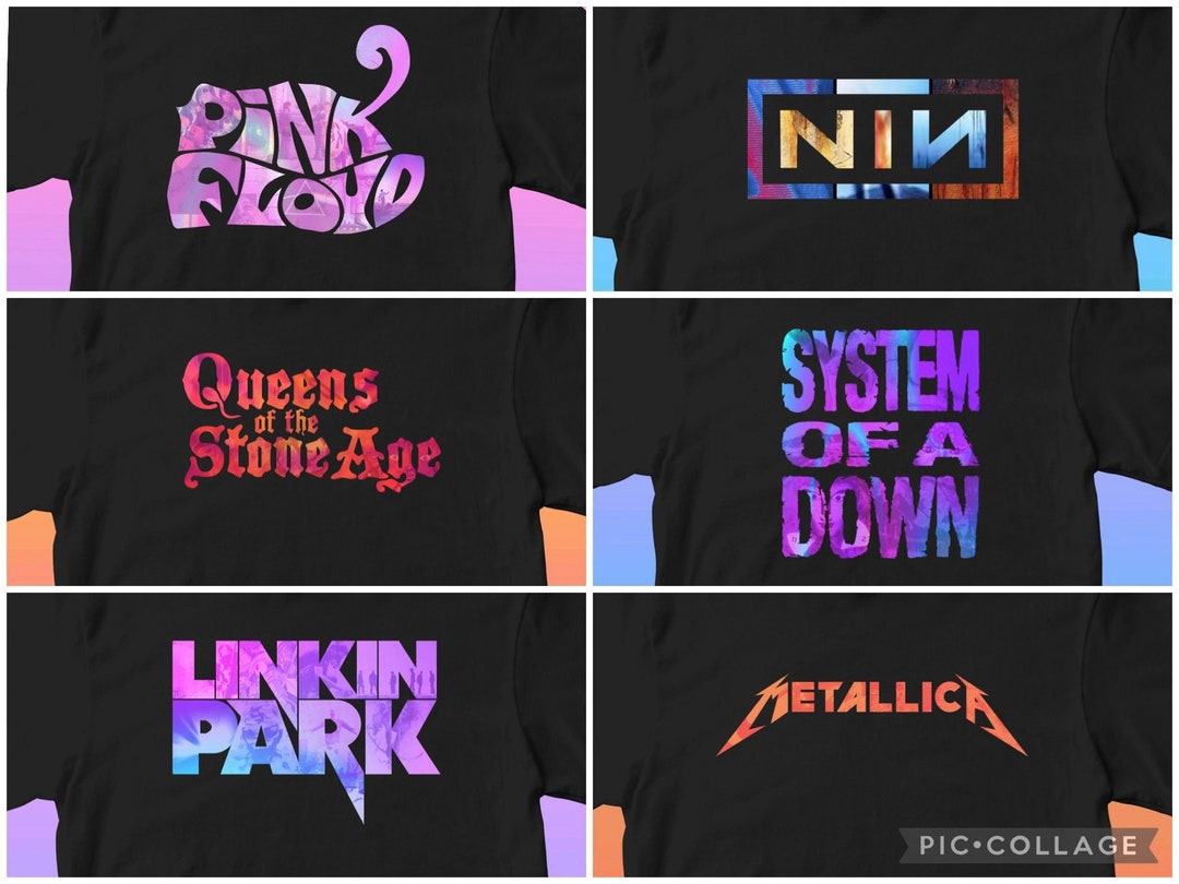 Band T-shirts Discography Font XS-XXL, Slim Fit Unisex - Etsy