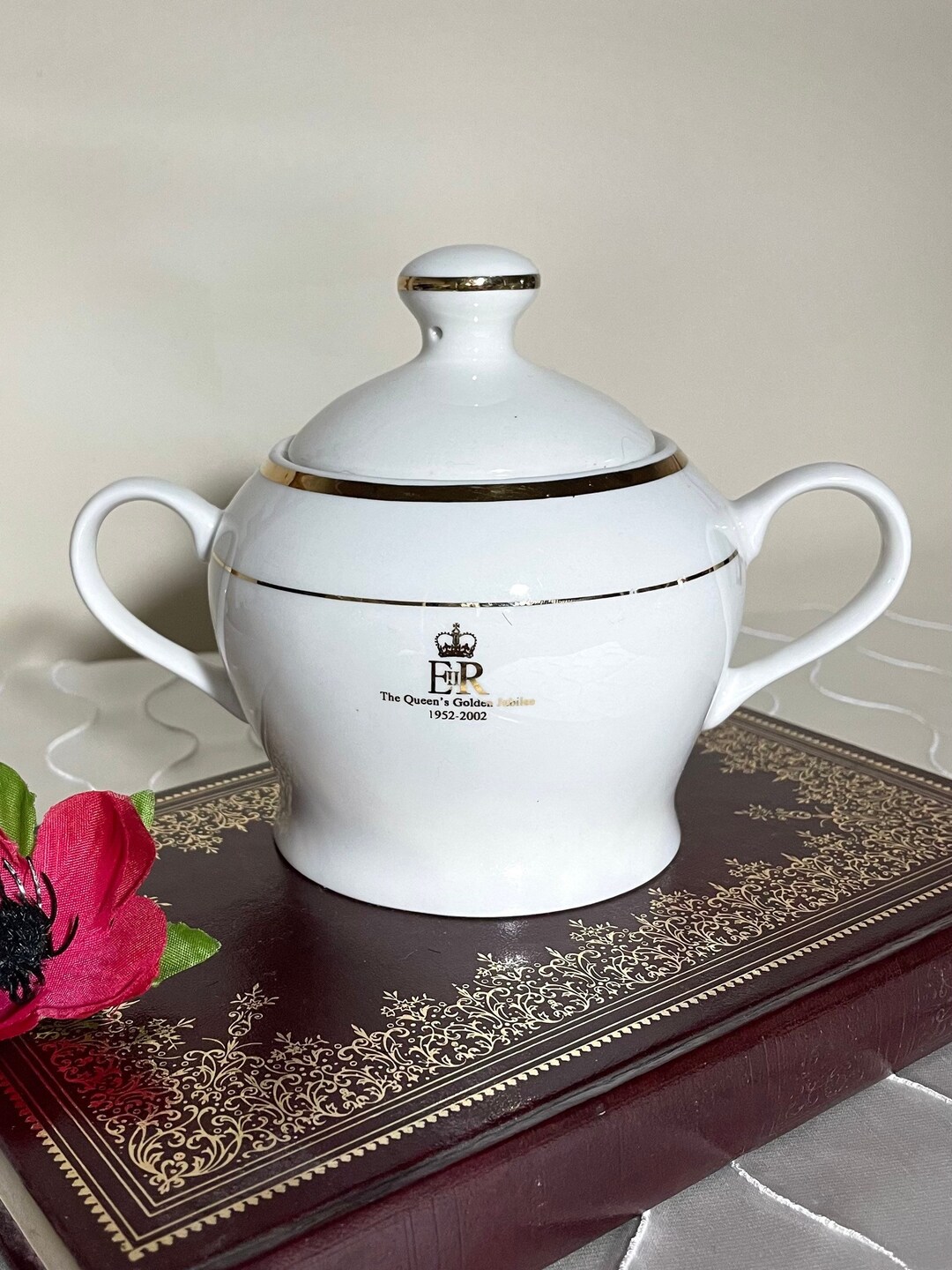 Vintage Queen Elizabeth Golden Jubilee Double Handled Sugar Bowl. - Etsy