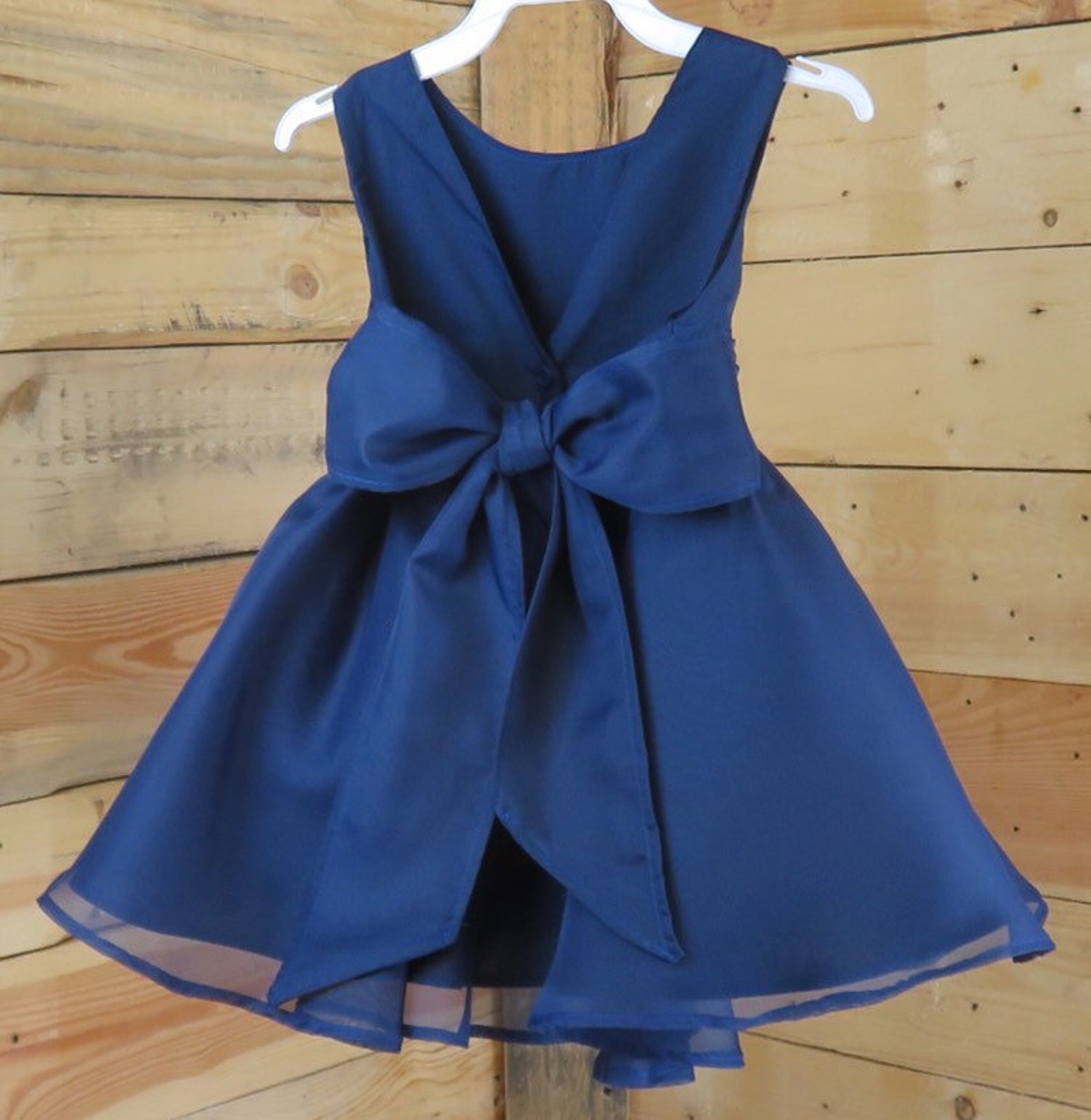 Baby Dress, Flower Girl Dress, Spring Girl Dress,navy Elegant Baby ...