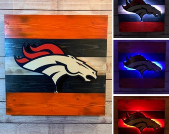 Denver Broncos Led Sign - Etsy