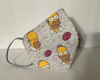 Homer Simpson Face Mask - Etsy