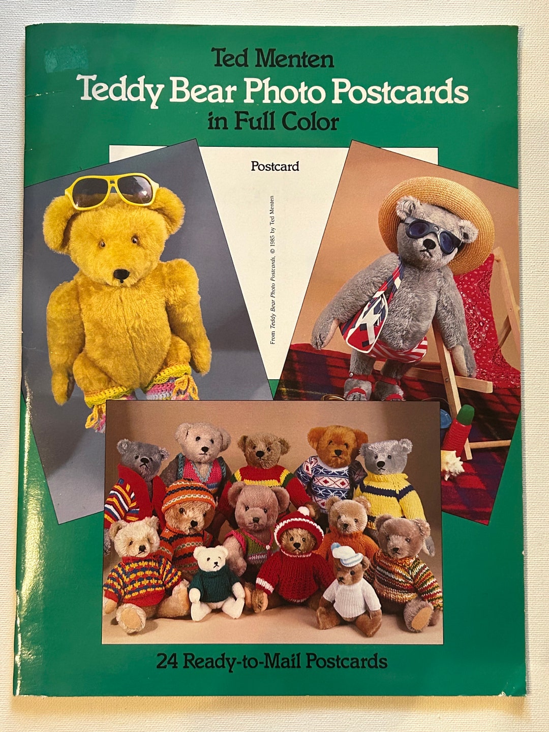 Teddy Bear Photo Postcards: Vintage Delights by Ted Menten - 24 Full ...