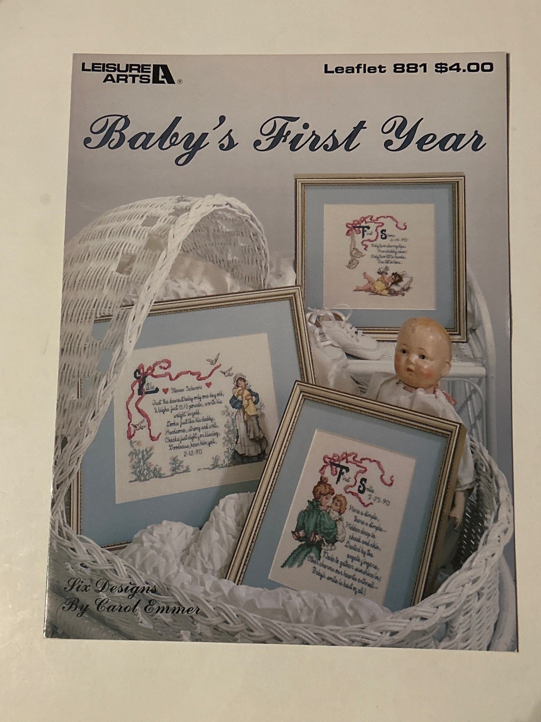 Baby's First Year Cross Stitch Pattern Book: Birth Sampler, Nursery ...