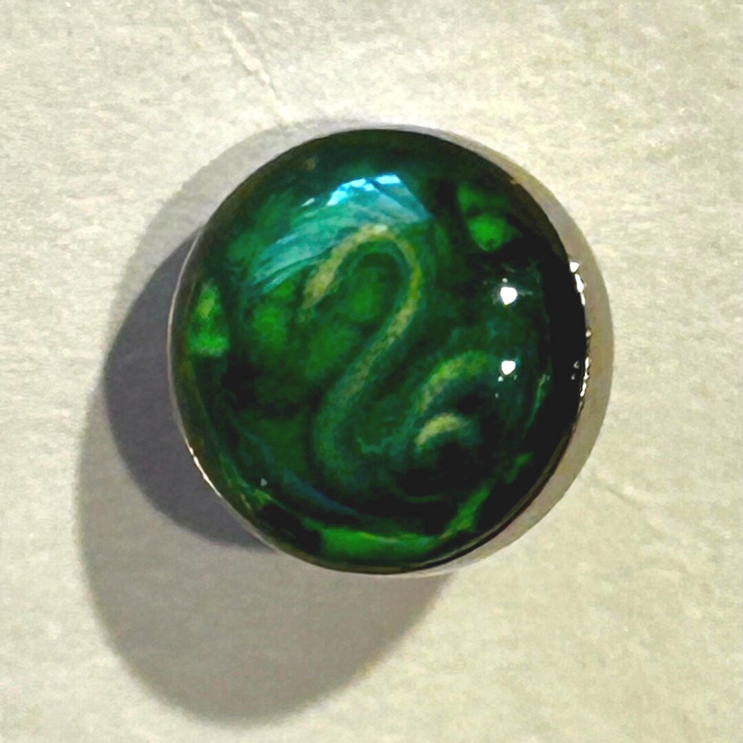 Green Snake Pattern Tongue Ring - Etsy