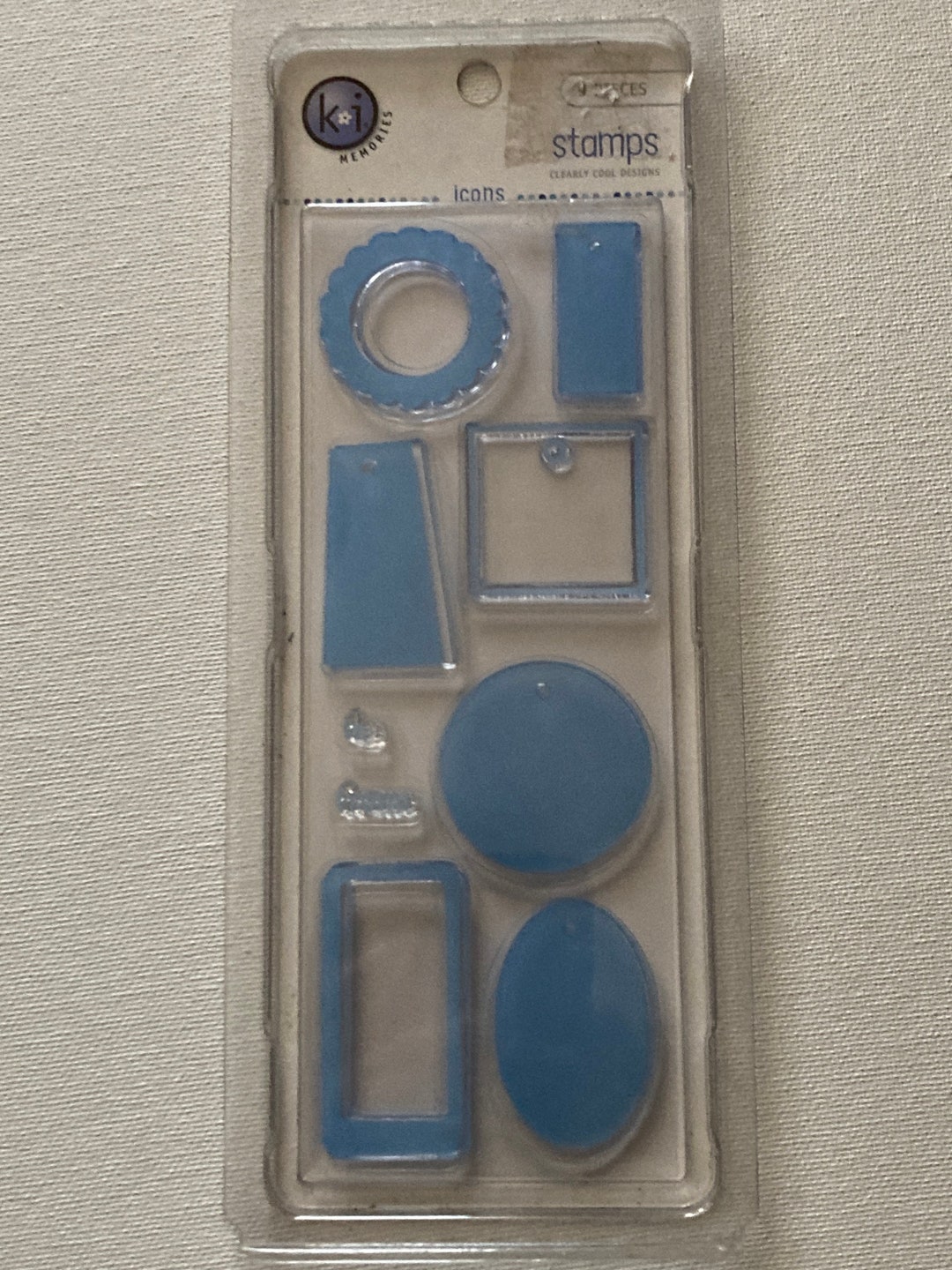 Scrapbook, Ki Memories Stamps, Nine (9) Piece Set, Stamp Set, Jounals ...