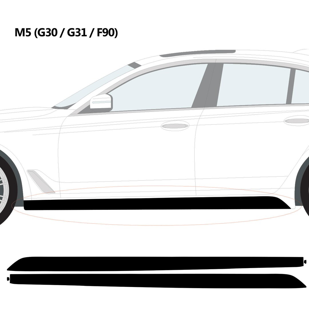 Vector Graphics for Vinyl Cutter for BMW M5 G30 / G31 / F90 digital AI ...