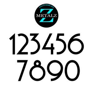 Metal House Number Sign: Powder Coated Steel Outdoor Address Plaque - Etsy