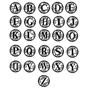 Round Personalized Metal Monogram Sign Wedding Gift. Family Name Sign ...