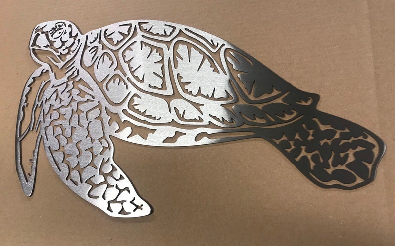 Metal Sea Turtle Metal Wall Art Metal Wall Decor Metal - Etsy