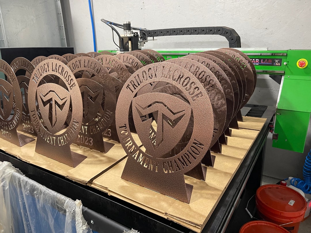 Custom Trophies. Metal Monogram Sign. Wedding Gift. Family Name Sign ...