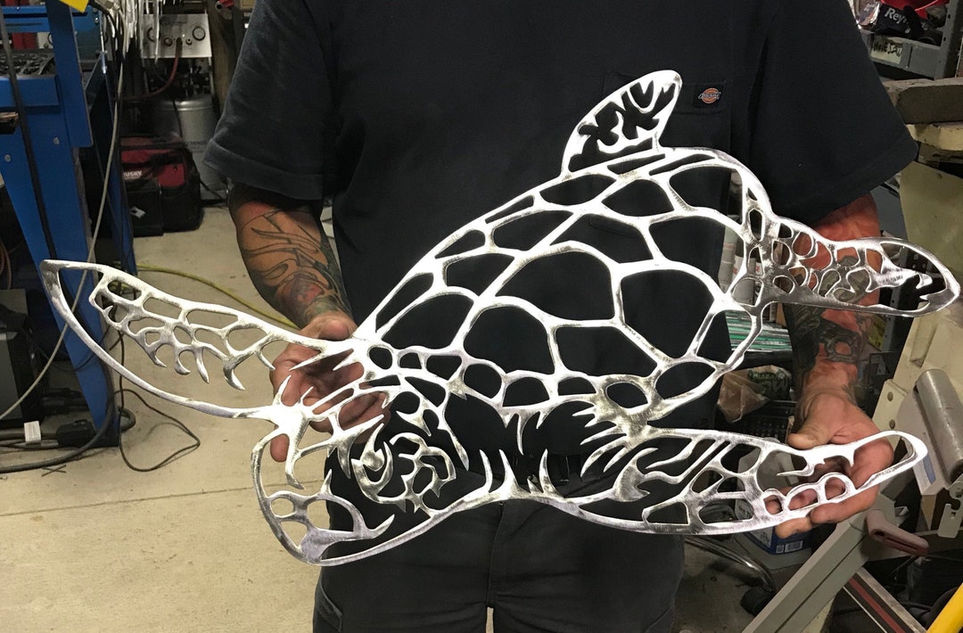 Metal Sea Turtle Wall Art: Beach House Decor Wall Decor Sea Life, Under ...