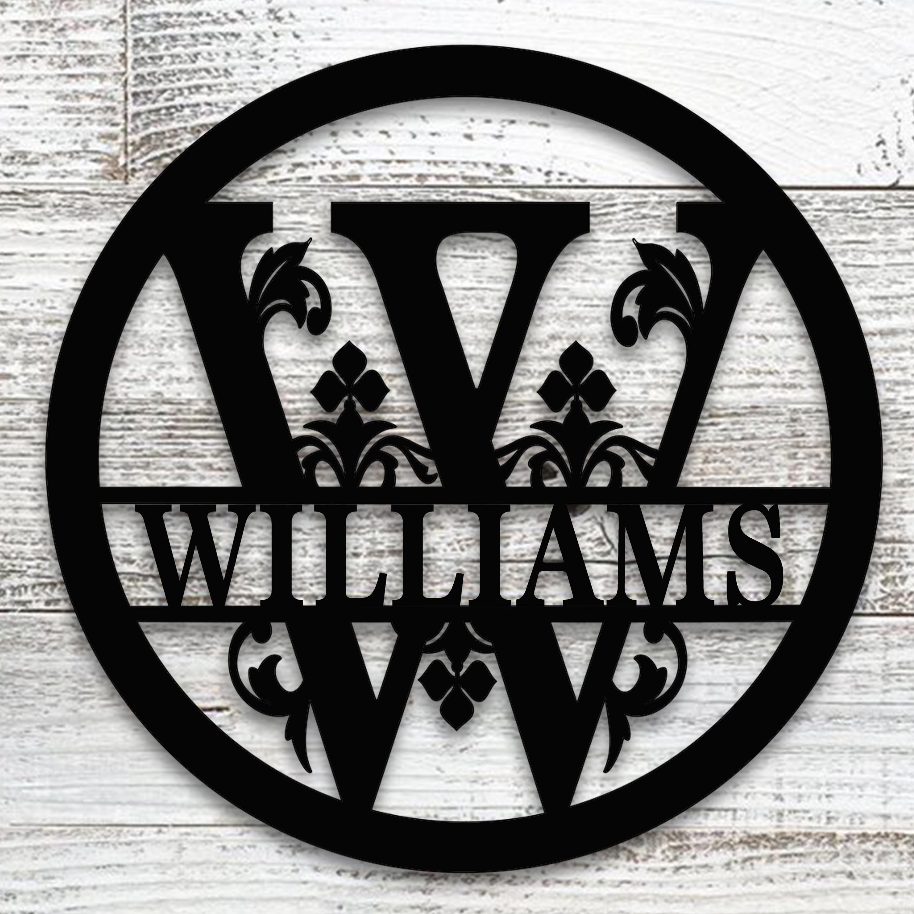 Circle Letter Monogrampersonalized Metal Monogram Wedding - Etsy