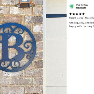 Round Personalized Metal Monogram Sign Wedding Gift. Family Name Sign ...