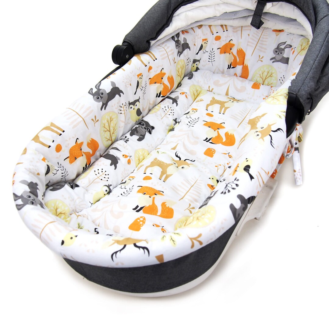 Premium 100% Cotton Gondola Liner – Cushioned Pram Insert for Baby ...