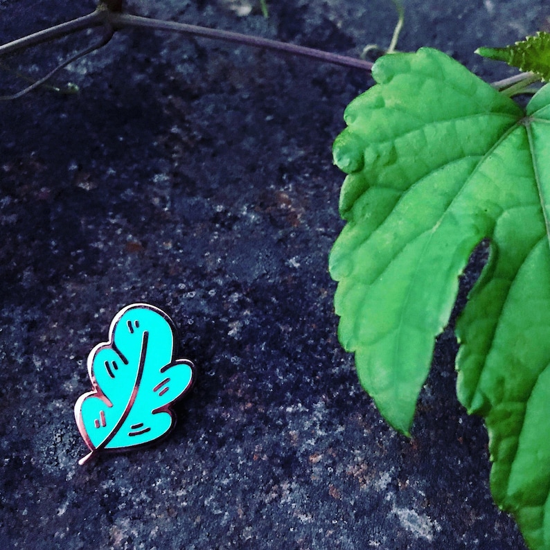 A New Leaf Rose Gold Hard Enamel Pin Nature Lapel Pin - Etsy Canada