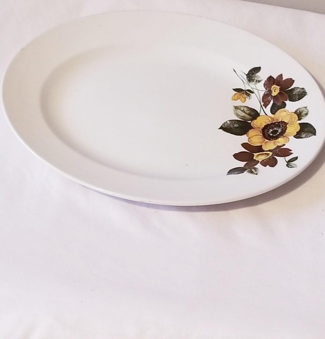 Vintage (1950s) Alfred Clough LTD England Oval Shape Serving Platter ...