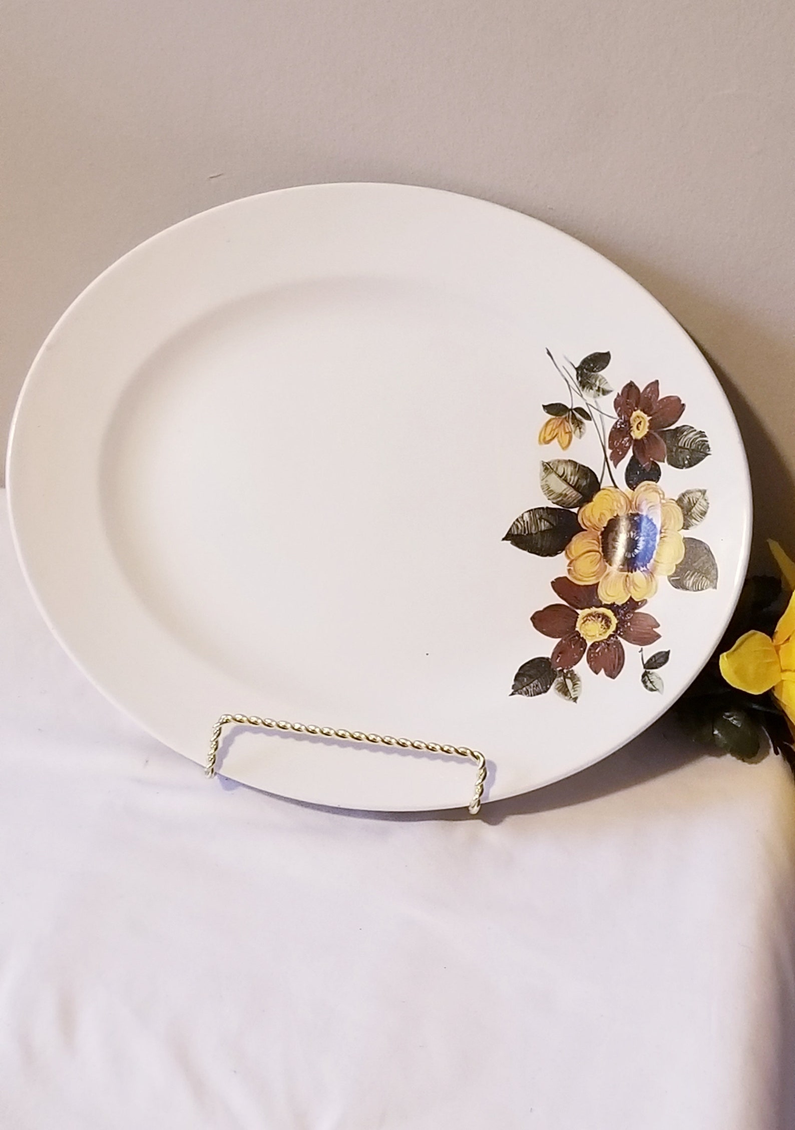 Vintage (1950s) Alfred Clough LTD England Oval Shape Serving Platter ...
