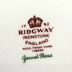 4 Vintage Ridgeway Jewel Rose Ironstone England Dinner Plates-eating ...