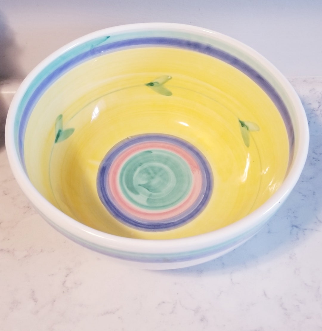 Extra Large Rare Vintage CALECA CAROUSEL Pottery Multi Purpose Bowl ...