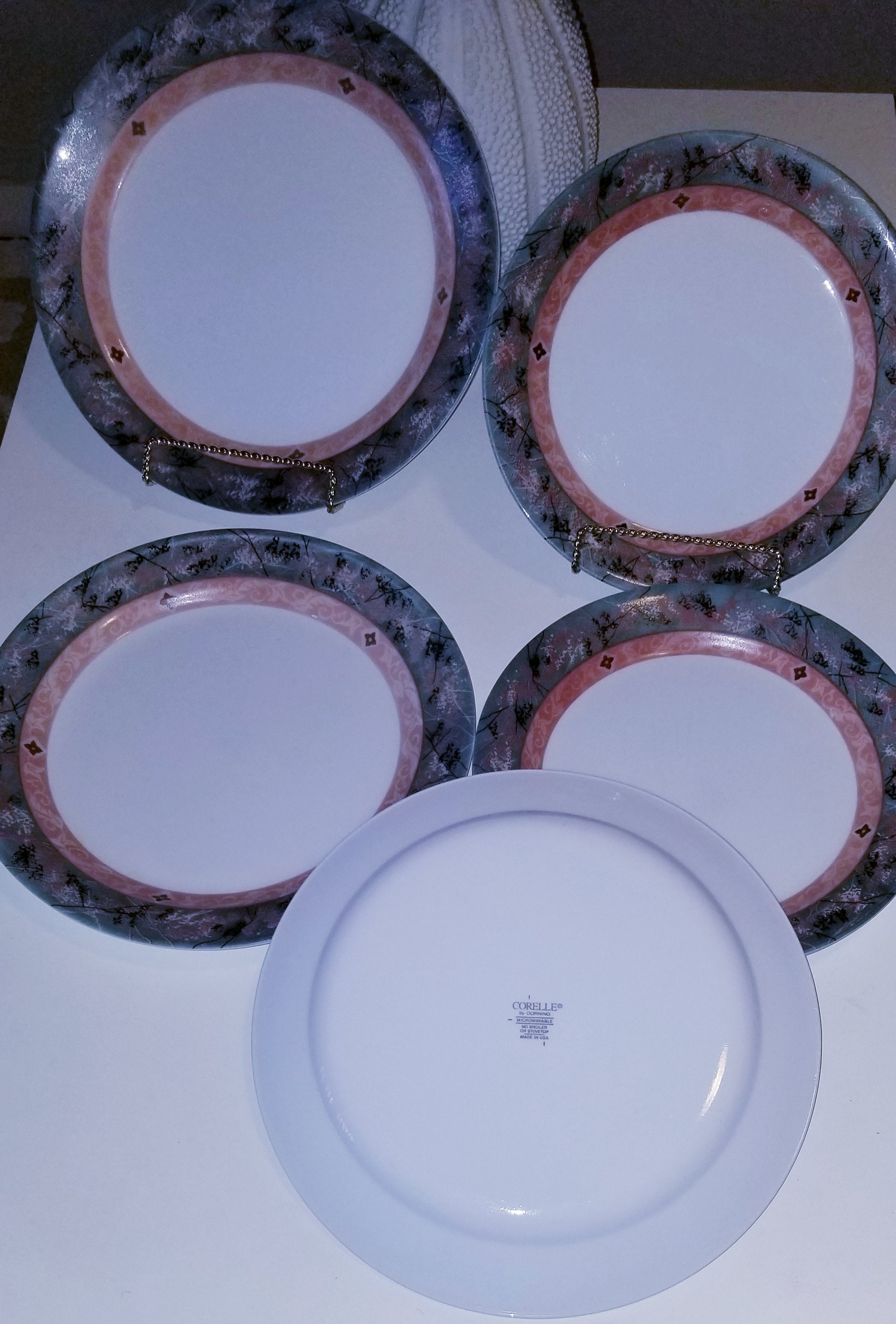 6 Vintage1980s Corelle Dinner Plates and Salad Plates-eating - Etsy