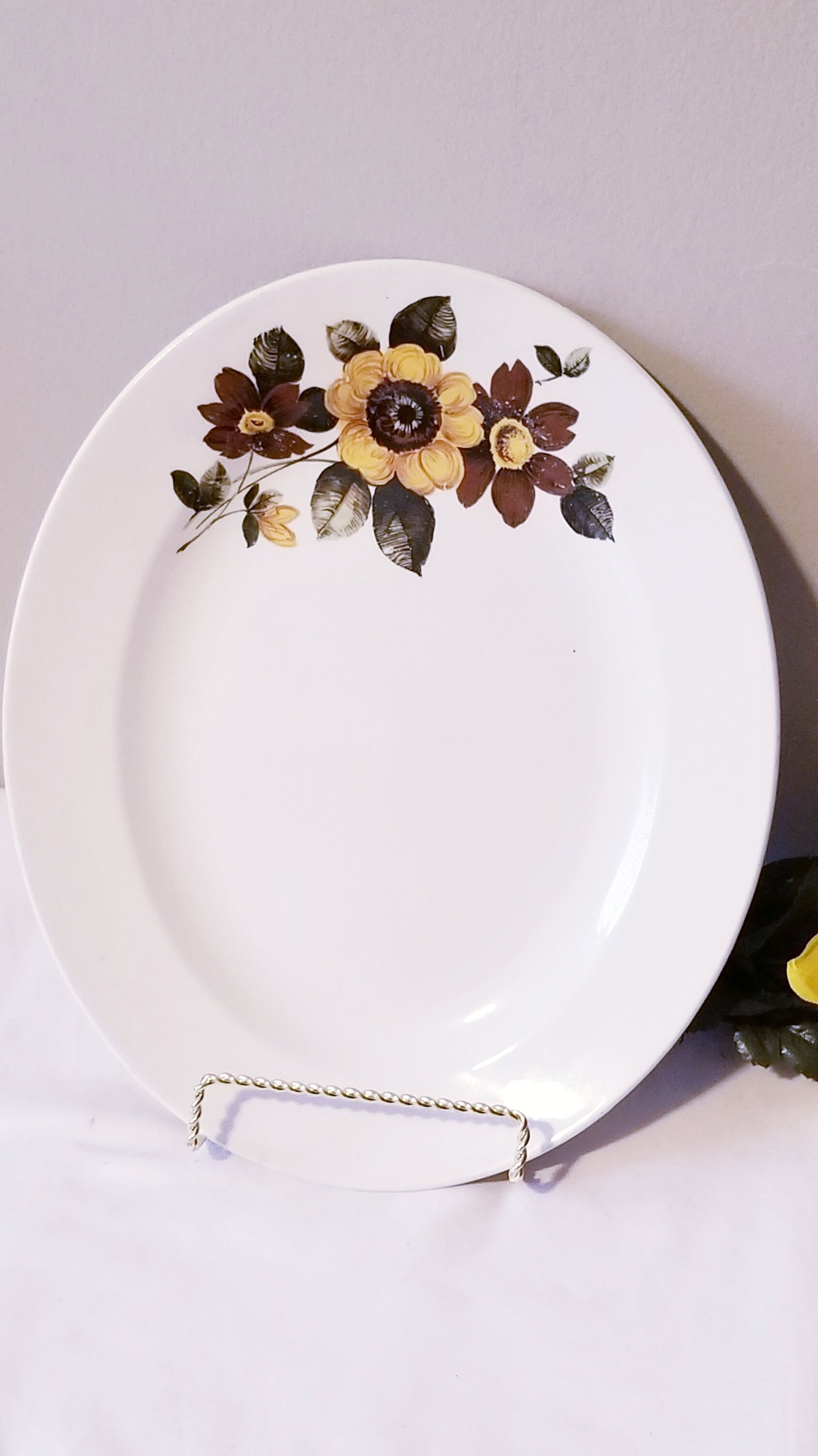 Vintage (1950s) Alfred Clough LTD England Oval Shape Serving Platter ...