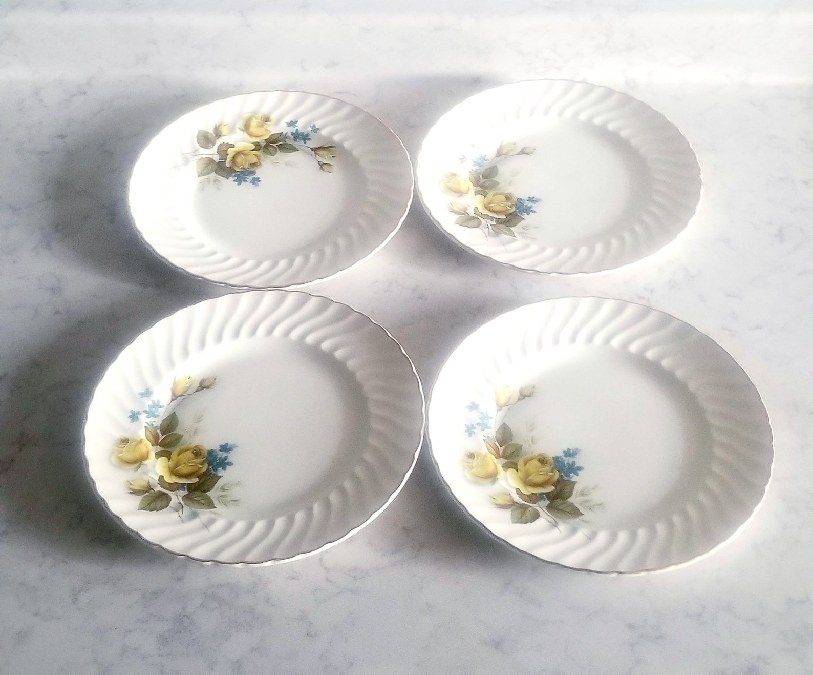 4 Favourite Rose Ridgeway Ironstone Dinner Plates-eating Plates-dinner ...