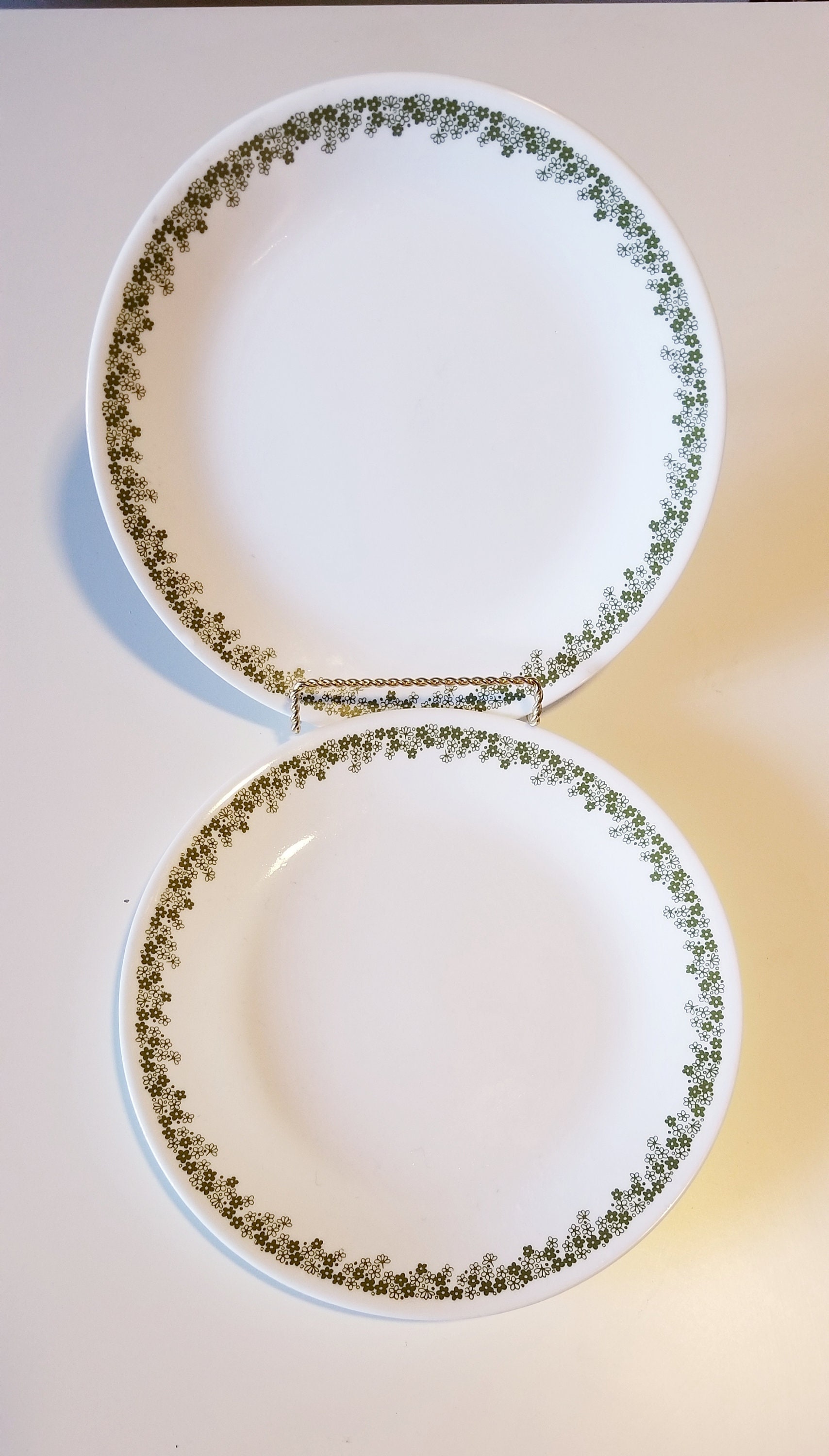 2 Vintage (1980s) Corelle Spring Blossom Dinnerplates by Corning ...