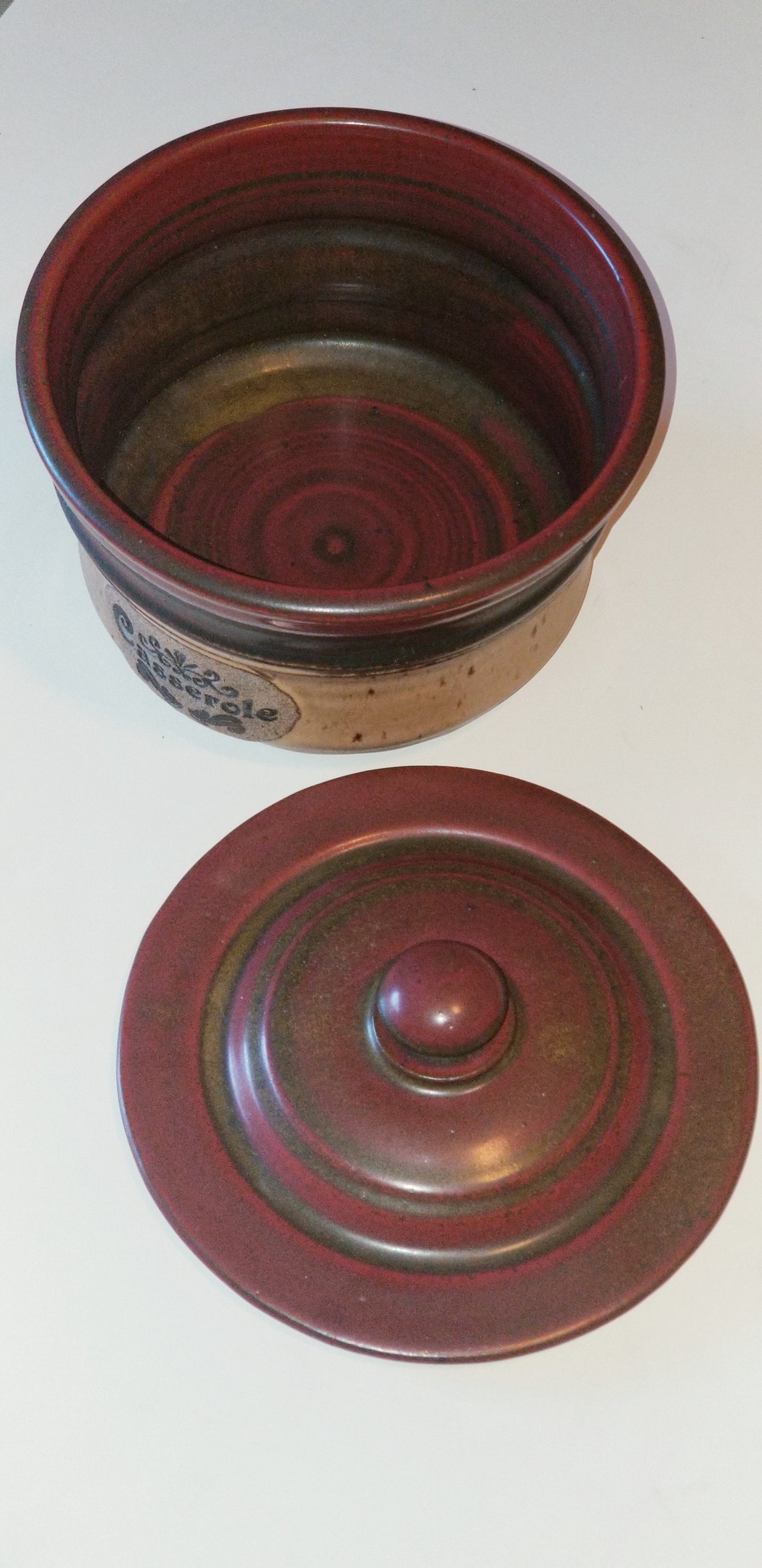 Stoneware Covered Casserole by JBL Canada Pottery, Cooking Pot,serving ...