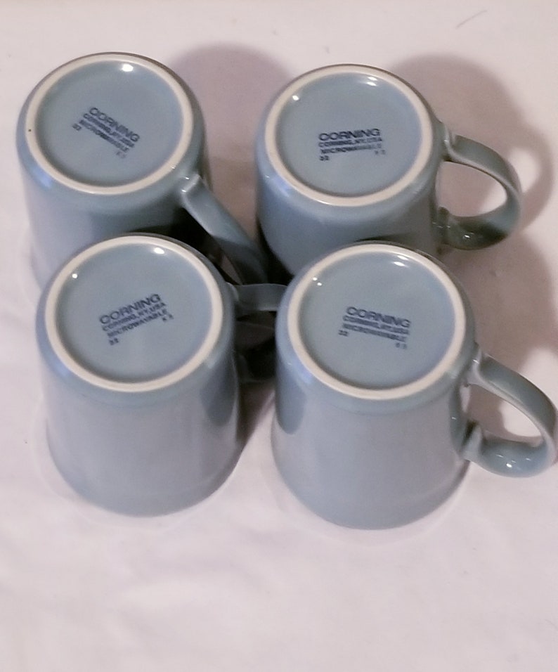 4 Vintage (1980s) Corning Mugs-cups-stoneware-ceramics-porclain-dishes ...