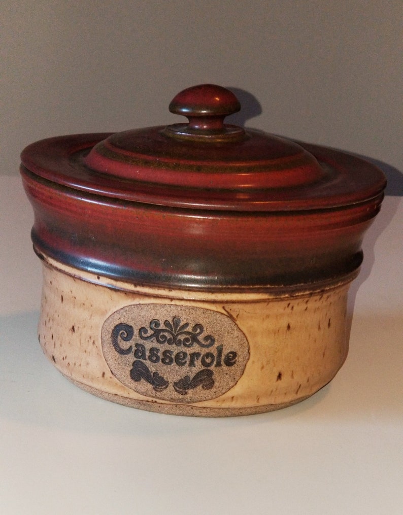 Stoneware Covered Casserole by JBL Canada Pottery, Cooking Pot,serving ...