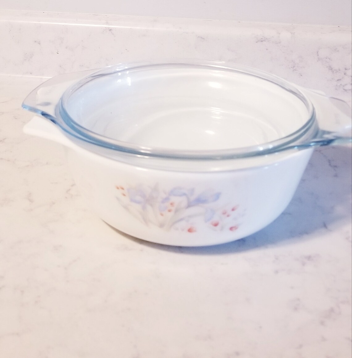 Vintage Blue Iris English Pyrex-dinnerware-stoneware-servingbowl ...