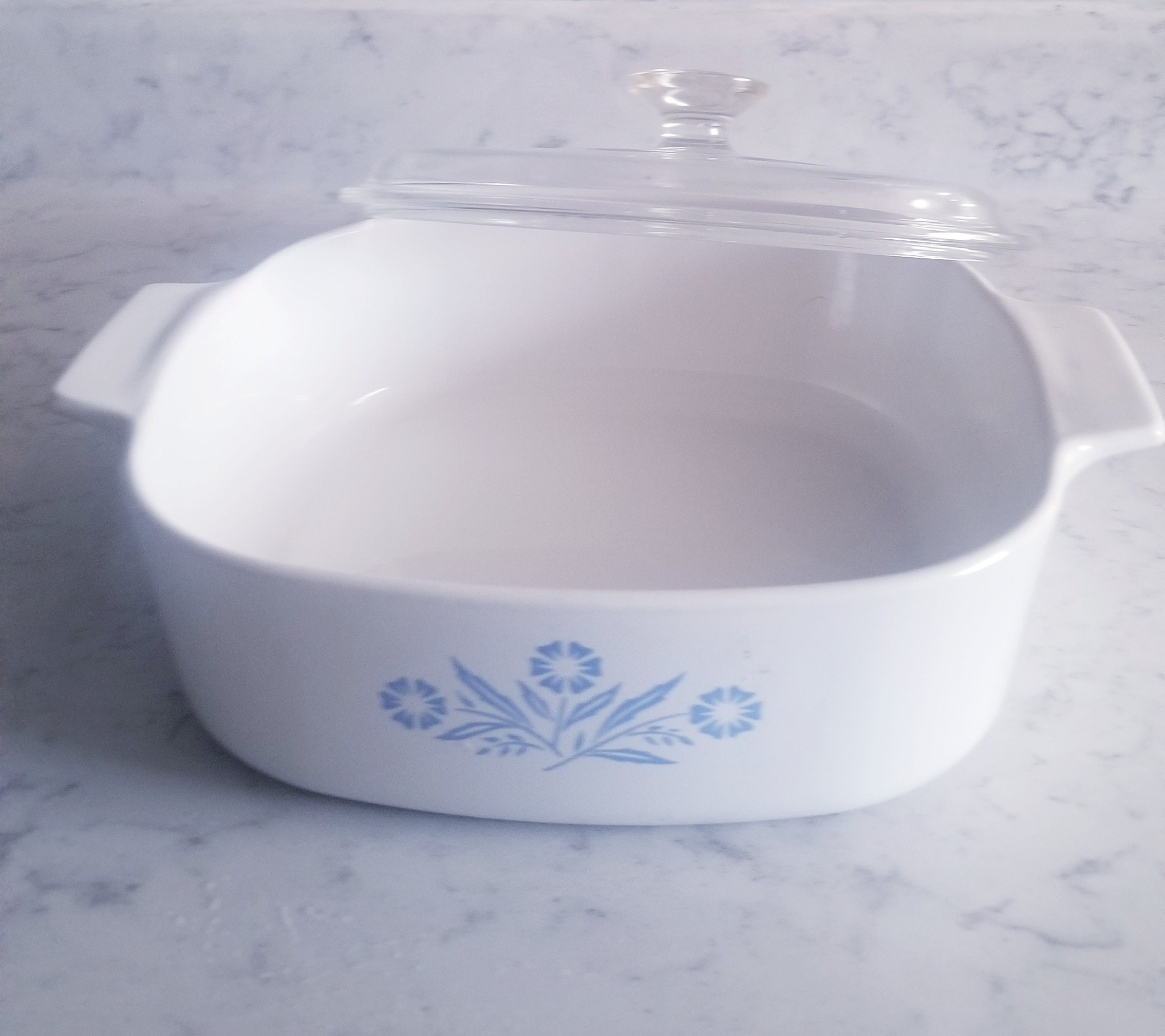 Blue Cornflower Corning Ware Covered Casserole Dish,pyrex,serving Bowl ...