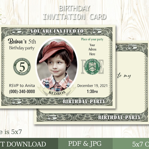 Credit Card Invitation - Etsy