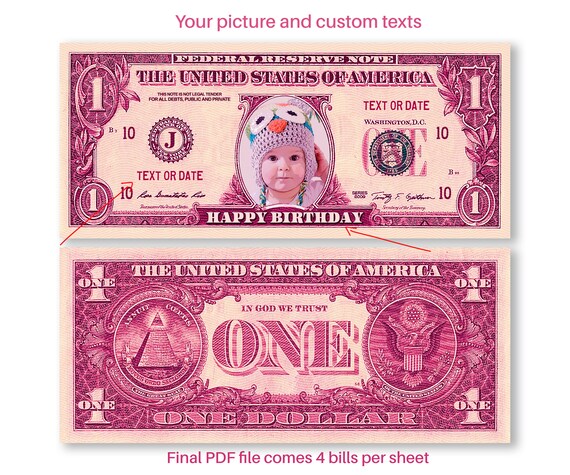 Pink Dollar Bills Clip Art