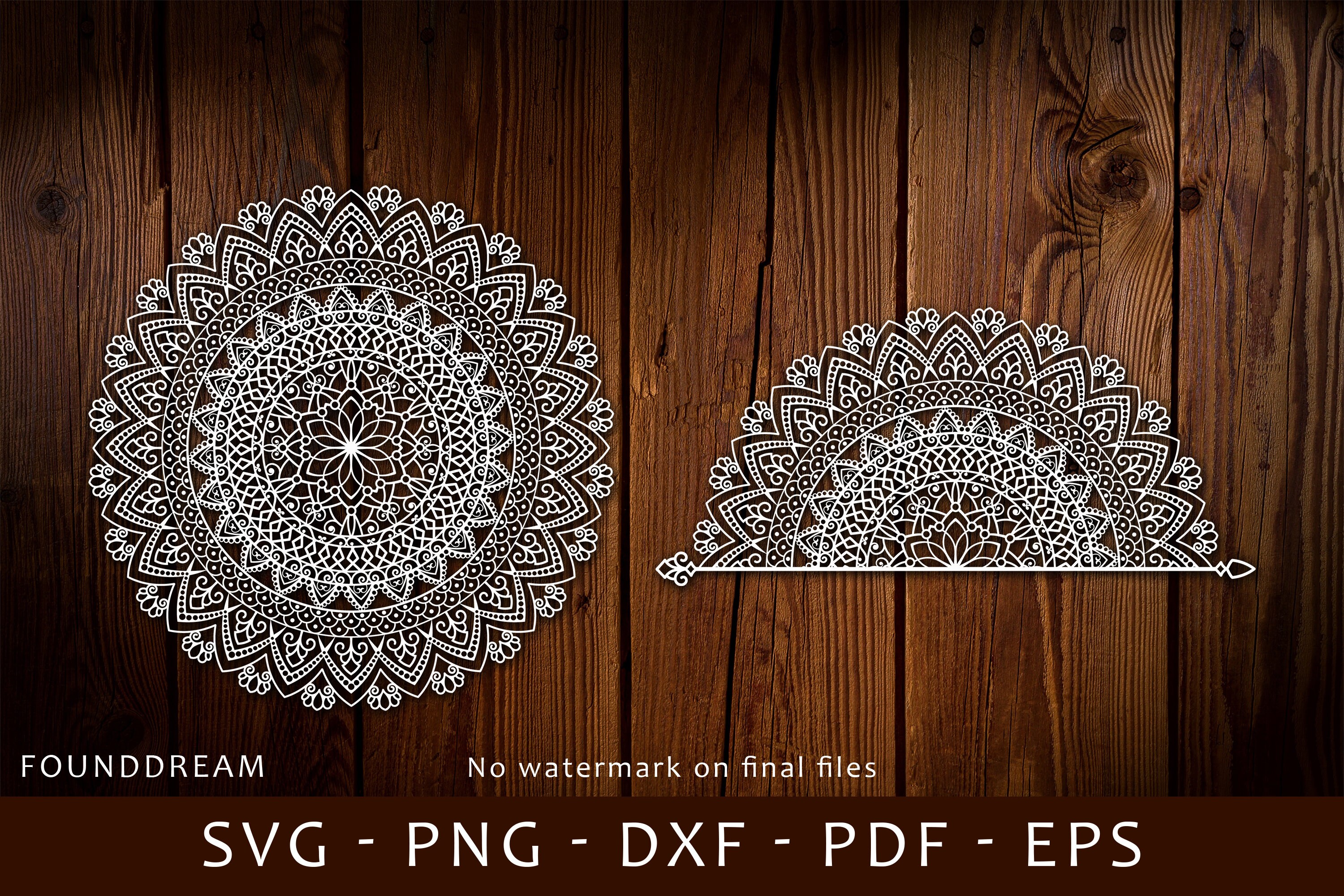 Mandala and Arrow Half Mandala Cut Files Half Mandala Svg | Etsy