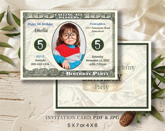 Money Party Invitation - Etsy