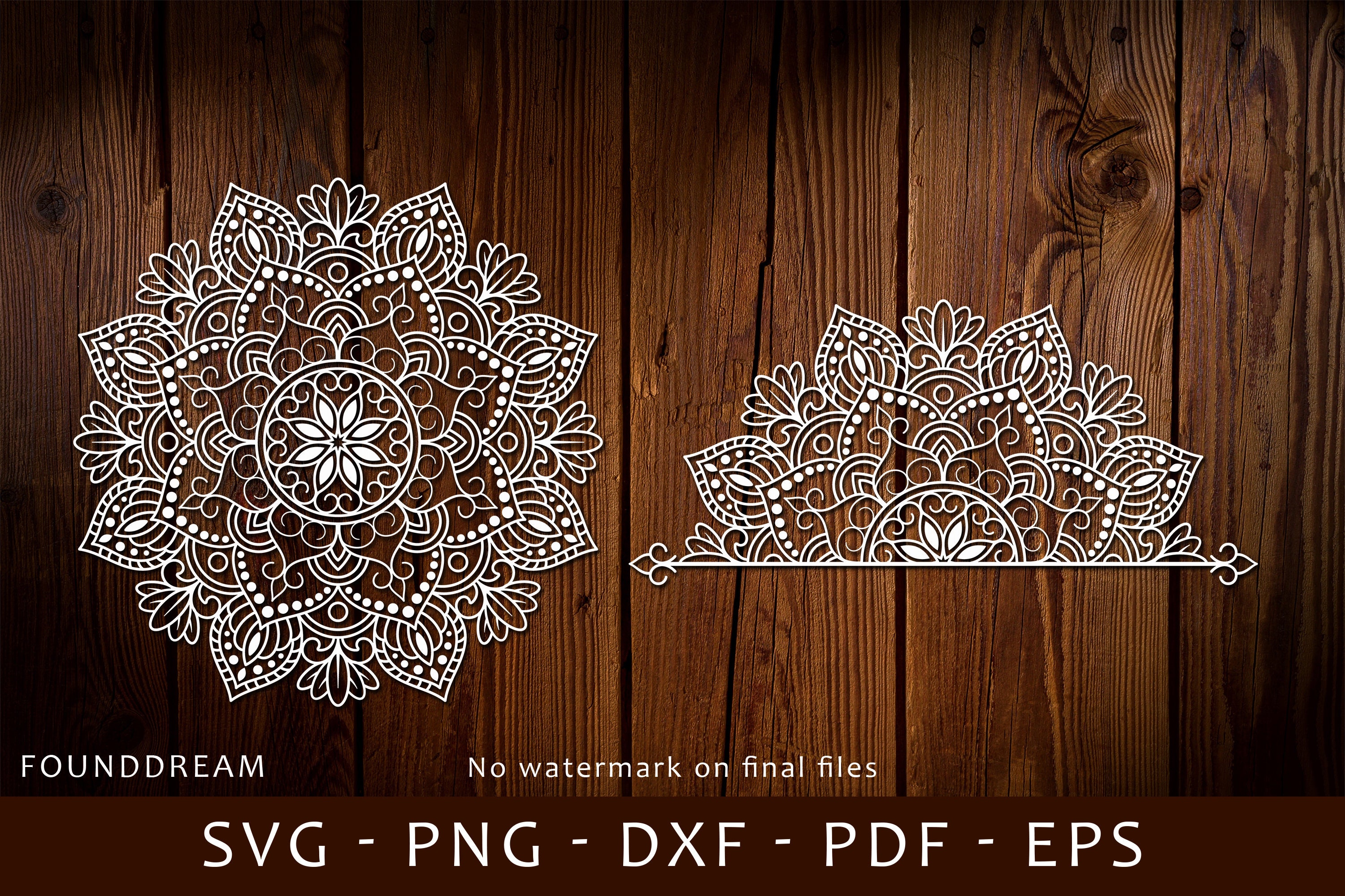 Mandala and Arrow Half Mandala Cut Files Half Mandala Svg - Etsy