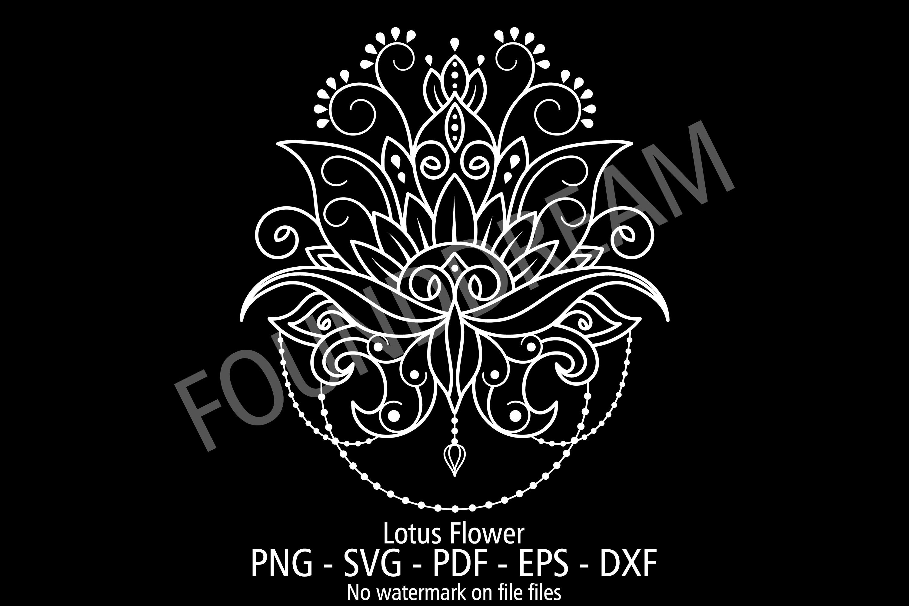 Lotus Flower Svg Cut File Lotus Flower Clip Art Silhouette - Etsy Australia