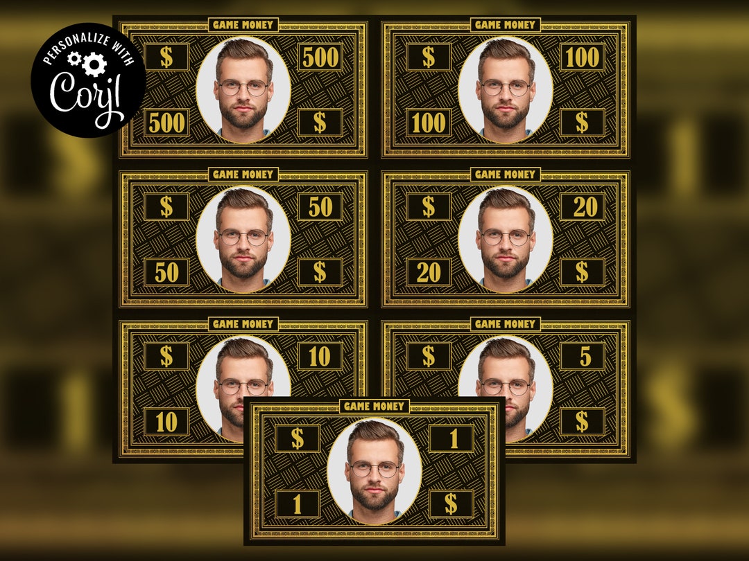 Editable Board Game Money, Money Bill Art, Digital Money, Replacement ...