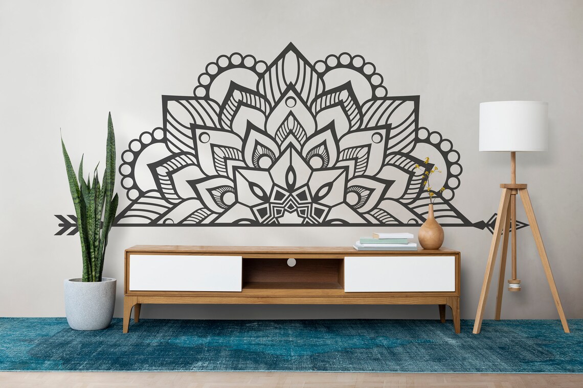 Mandala and Arrow Half Mandala Cut Files Half Mandala Svg - Etsy