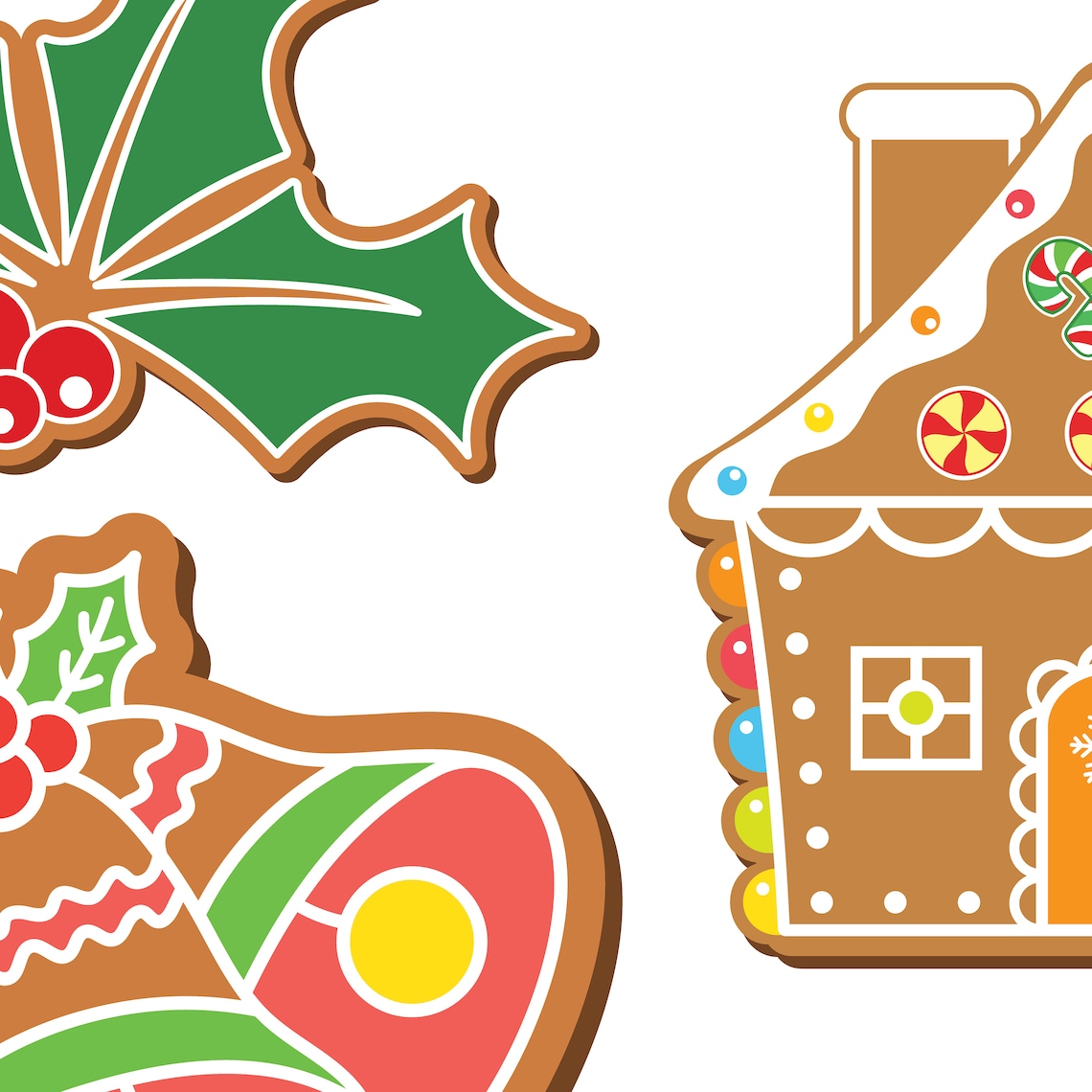 Gingerbread Clipart Gingerbread SVG Christmas Cookies - Etsy