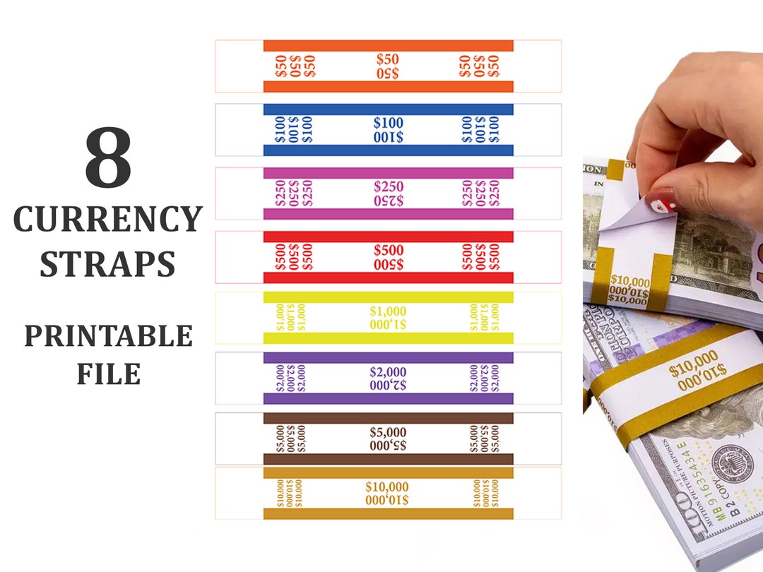 Money Bands for Cash, Currency Straps, Money Straps for Bills, Cash ...