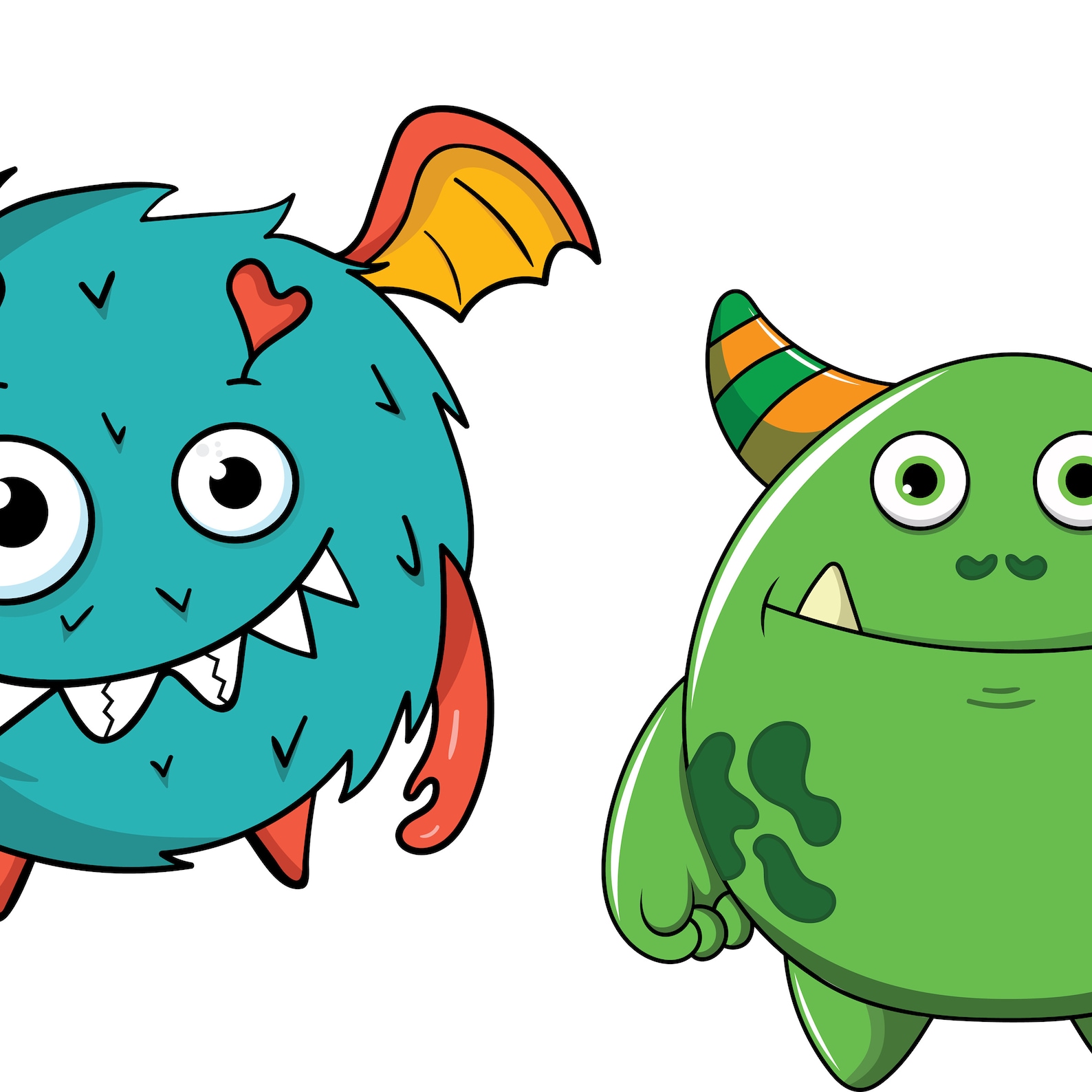 Little Monster Clipart / Monsters Clip Art / Monsters vector / | Etsy