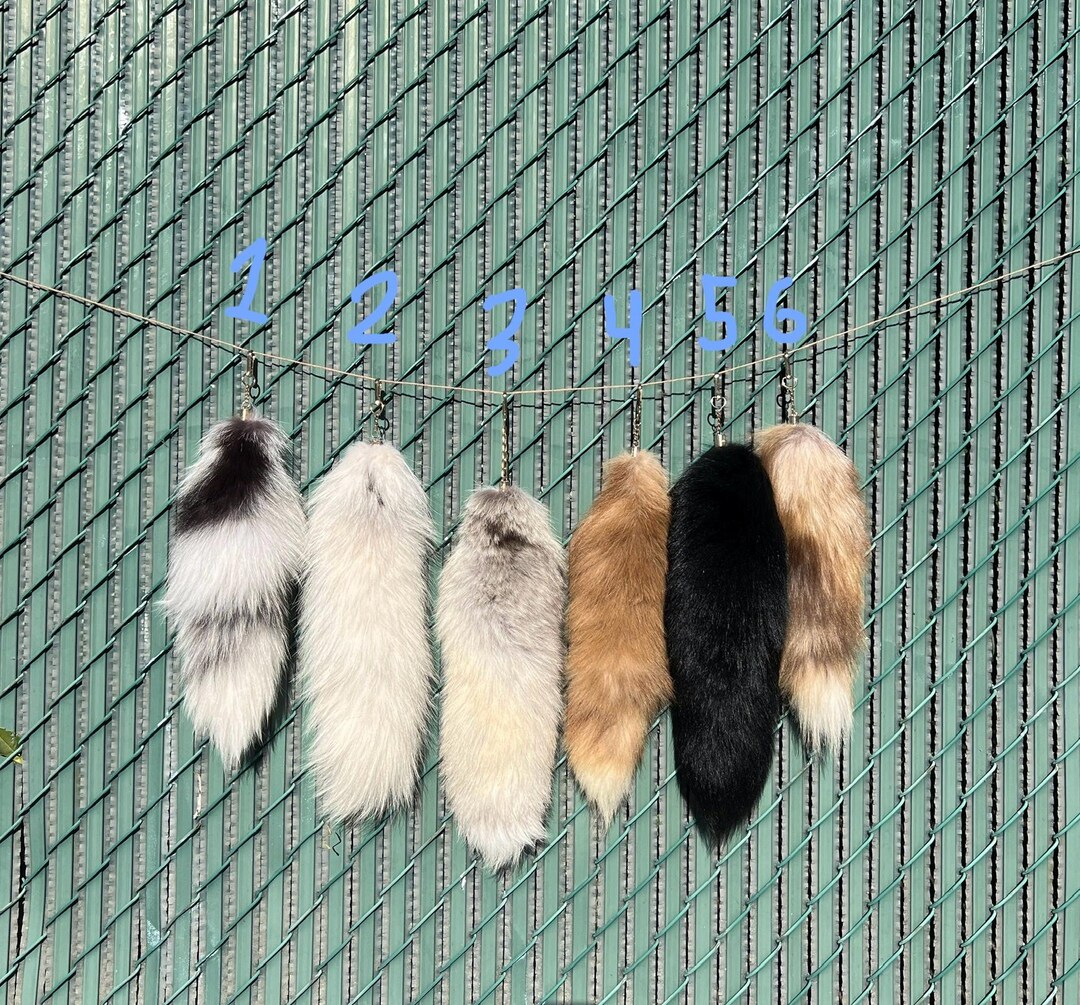 Ethical Fox Tail Keychains - Etsy