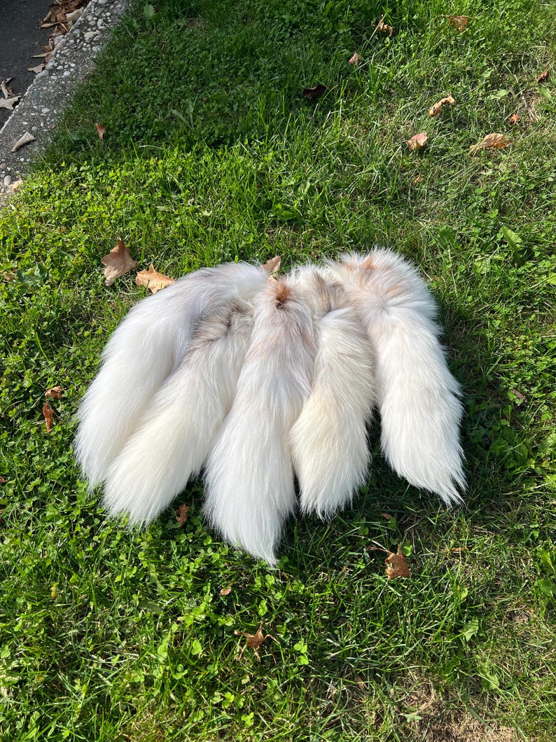 Ethically Sourced Rare Red Tone Marble Fox Tail - Etsy