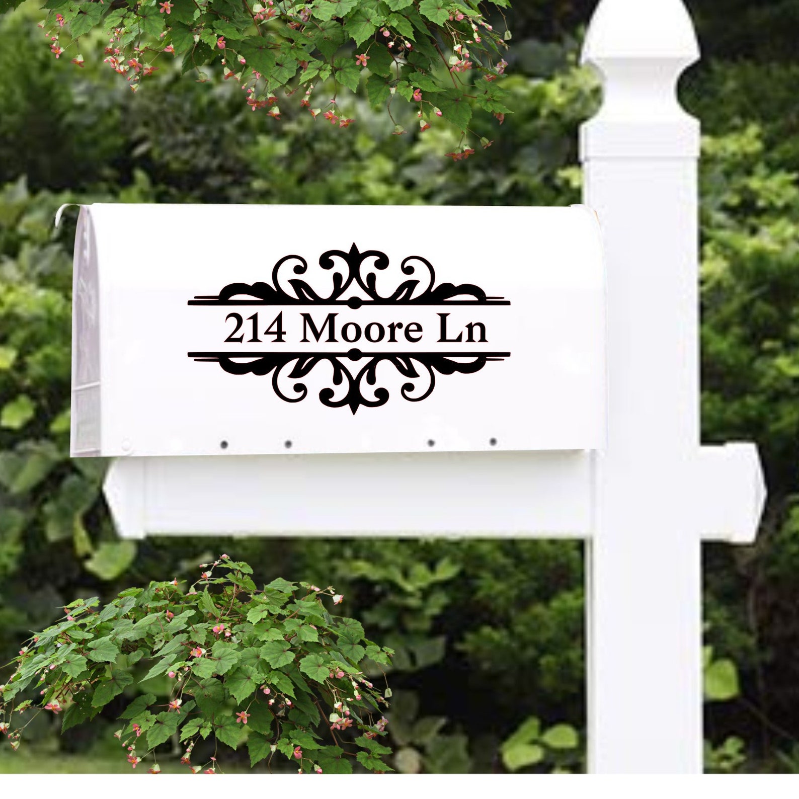 Mailbox Address Vinyl Decal Stickers Mail Box Vinyl Numbers Mailbox ...